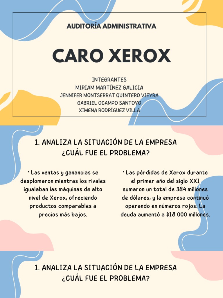 Caso Xerox | PDF