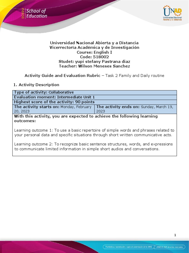 Taller de Ingles | PDF | Estudios de idiomas extranjeros