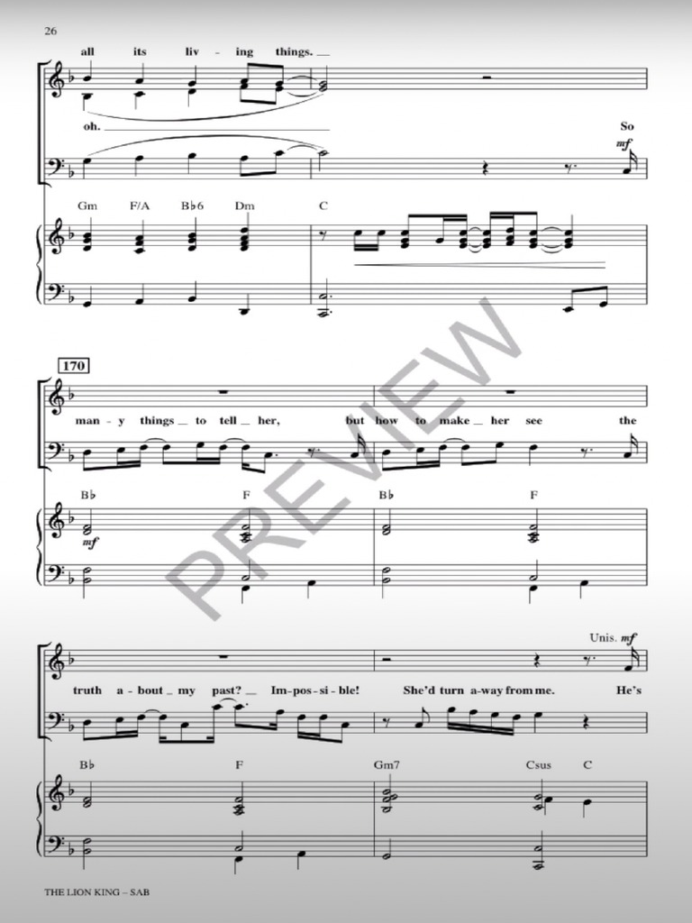 Lion King SAB Mark Brymer PDF Parte 2 | PDF