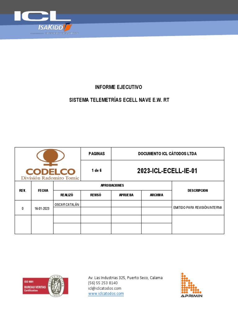 2023-Icl-Ecell-Ie-01 Informe - Ejecutivo - e - Cell | PDF | Arduino