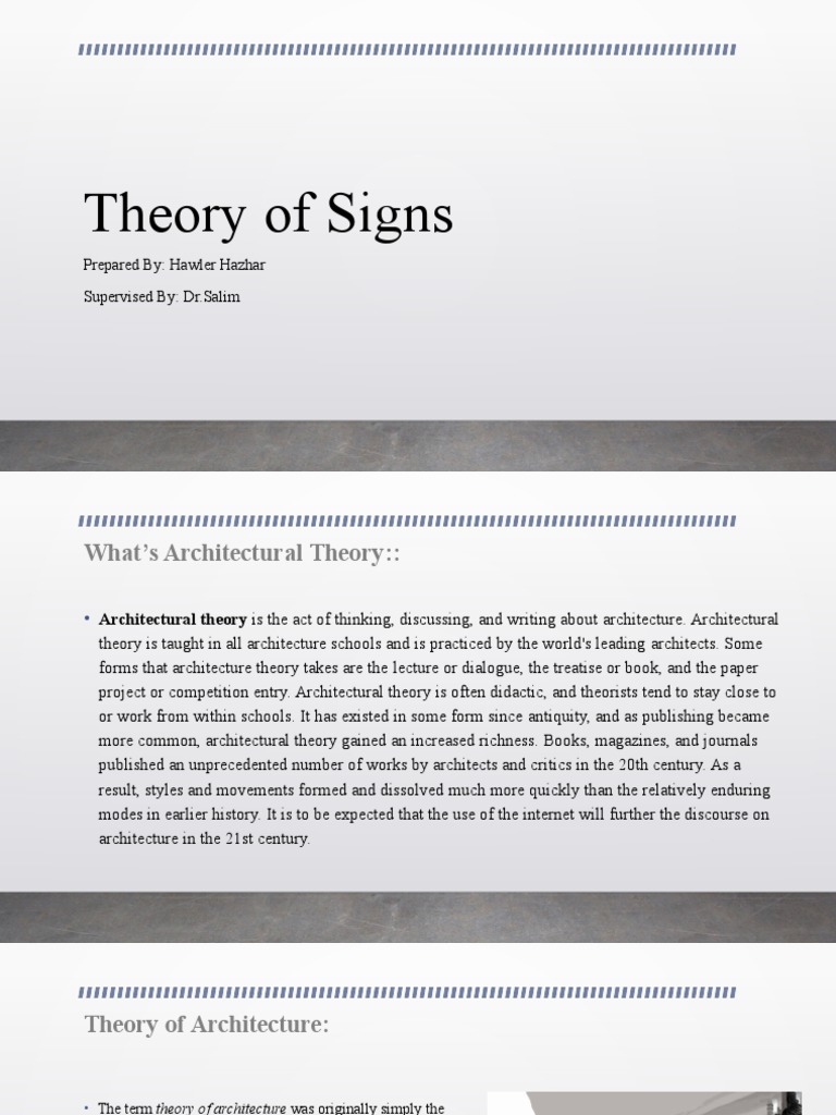 Theory of Signs | PDF