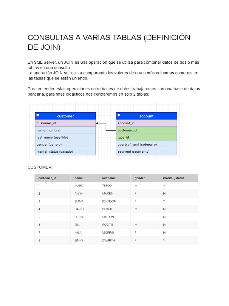 Clase 5 -5. JOINS | PDF | Bases de datos | Gestión de datos