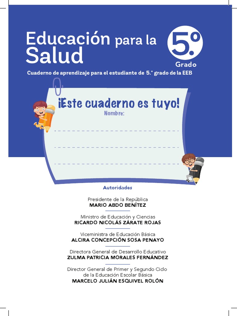 Cuaderno de Aprendizaje 5° Grado EEB | PDF | Abuso infantil ...
