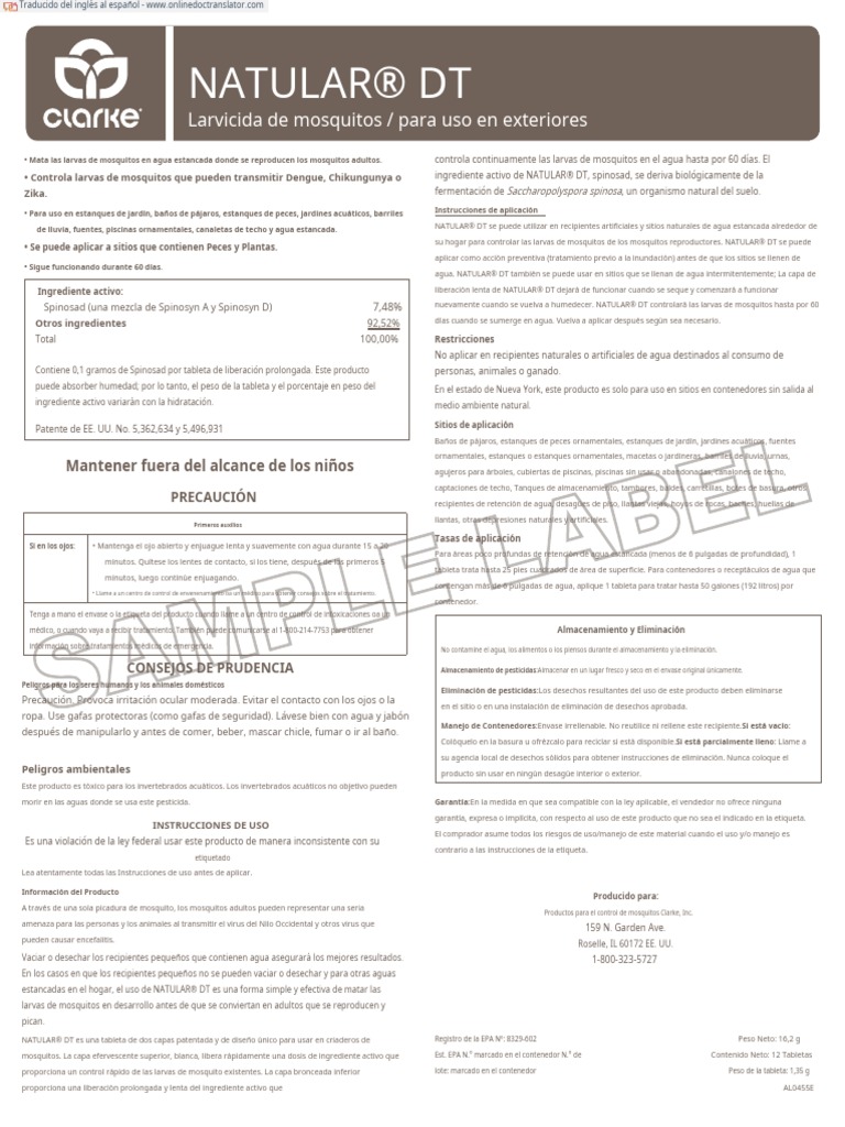 Natulardtresidential en Es | PDF | Mosquito | Residuos