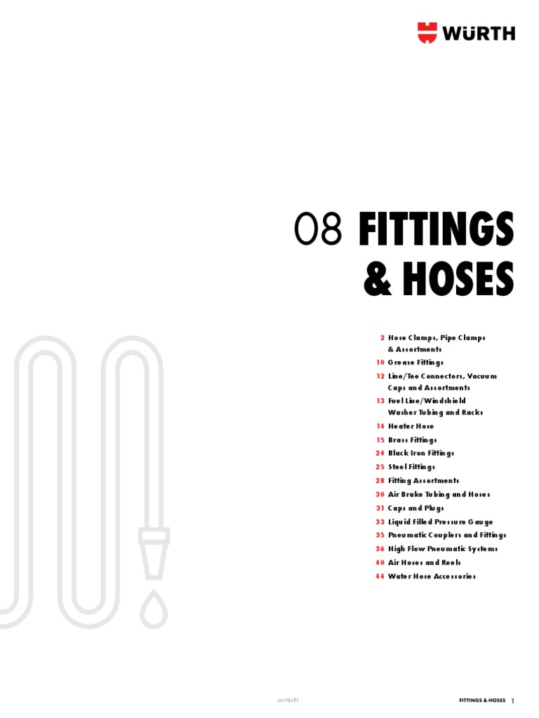 Fittings and Hoses | PDF | Screw | Pipe (Fluid Conveyance)