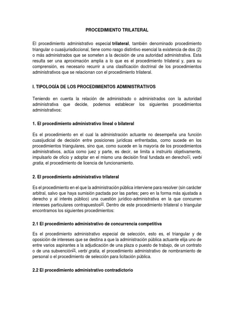 Procedimiento Trilateral - Lectura | PDF | Jurisdicción | Apelación