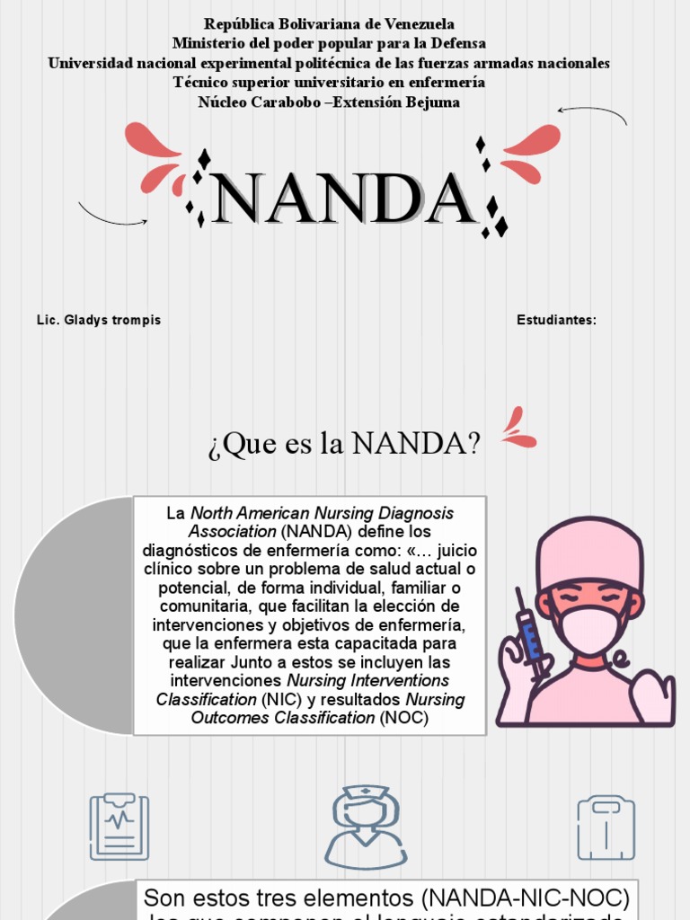 Nanda | PDF | Enfermería | Diagnostico medico