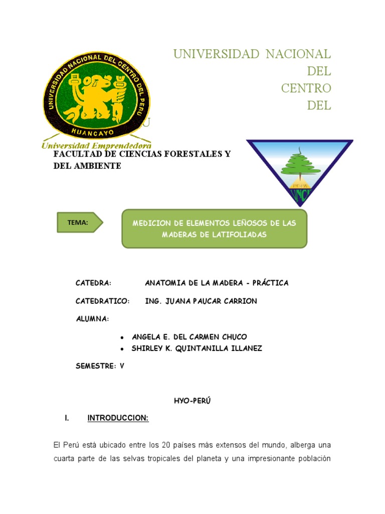 Anatomia de Madera Caoba | PDF | Tallo de la planta | Madera