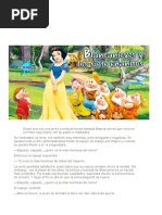 PDF Cuento de Blancanieves y Los Siete Enanitos | PDF | Blanco como la nieve