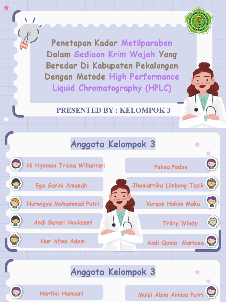 Analisis Metilparaben di Krim Wajah | PDF | Kesehatan Holistik ...