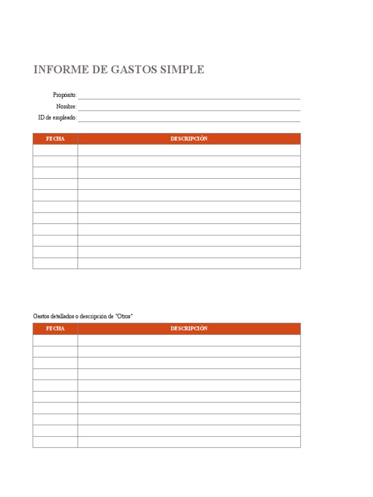 IC Simple Expense Report 27091 - ES | PDF | Informática