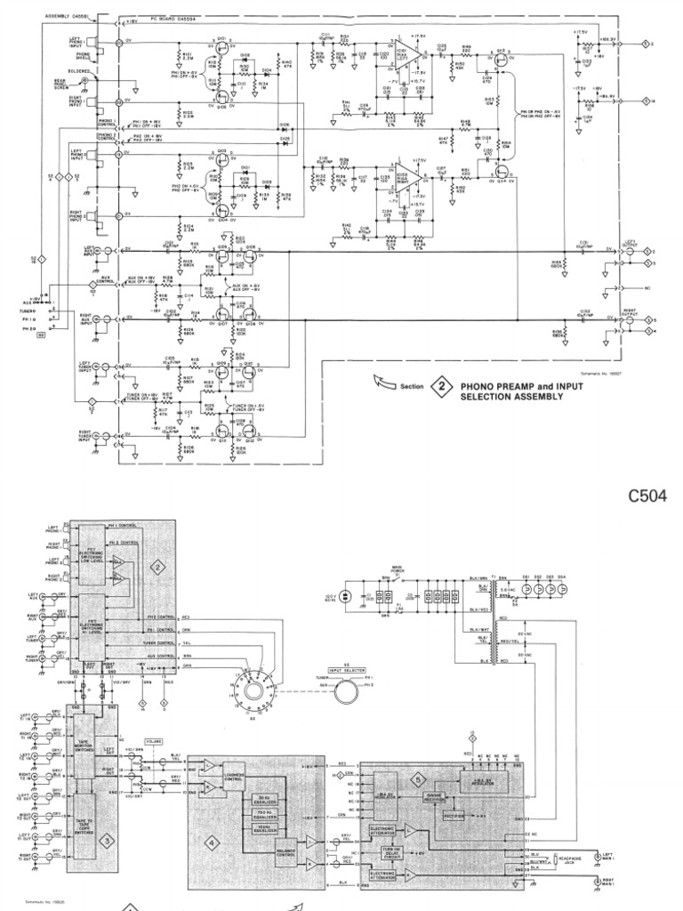 Hfe Mcintosh c504 Schematics en | PDF
