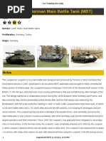 Tank Technology Demonstrator - TTD | PDF | Tanks | Gun Turret