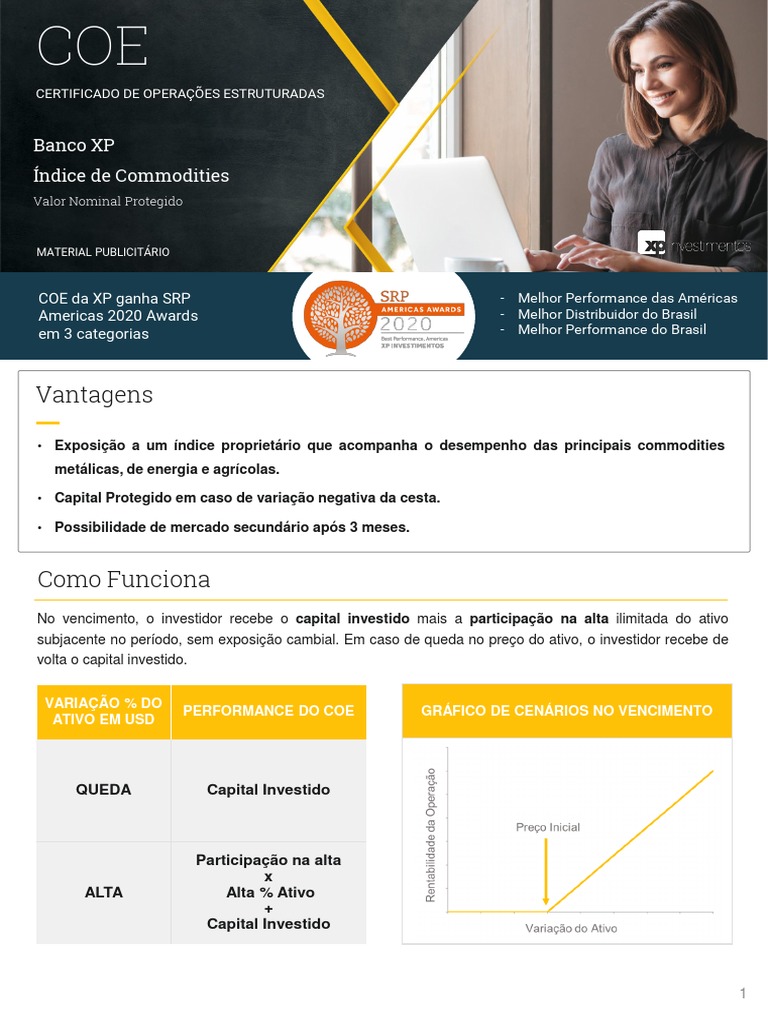 COE Commodities - 48 Meses | PDF | Câmbio de fundo comercial | Investimentos