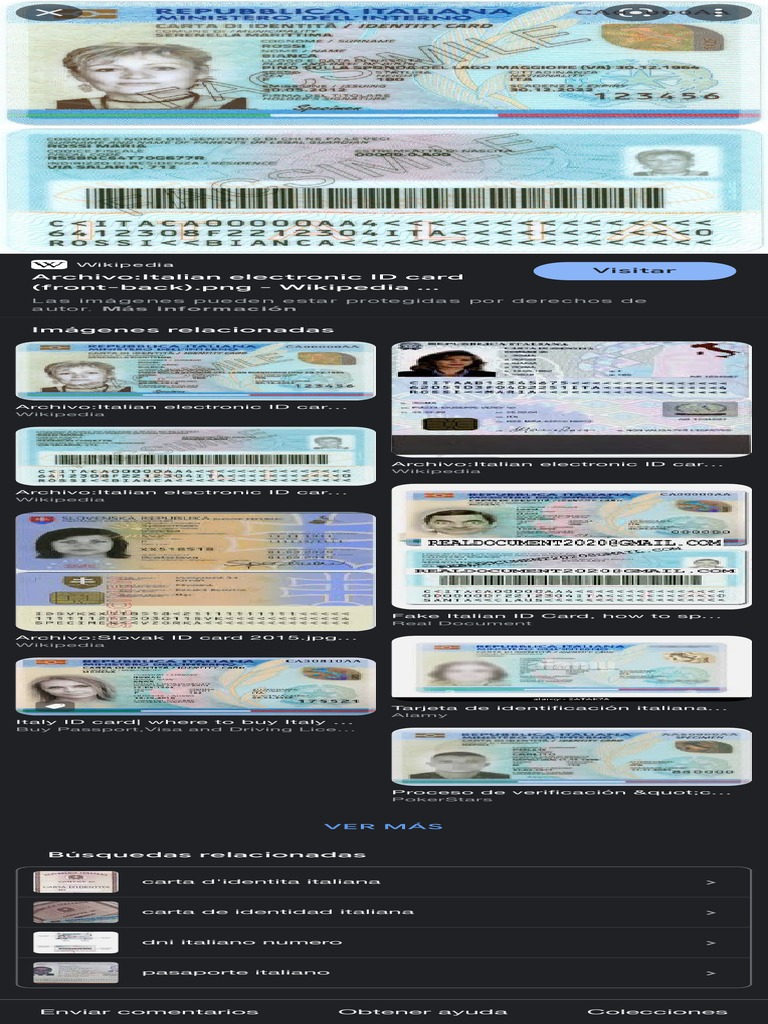 Carta de Identidad Electrónica Italiana | PDF | Ciencias sociales ...
