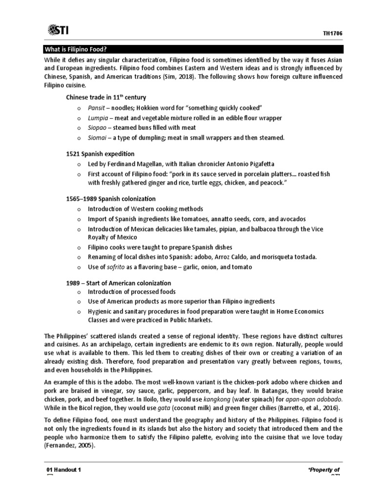 01 Handout 12 | PDF | Sweet Potato | Tofu