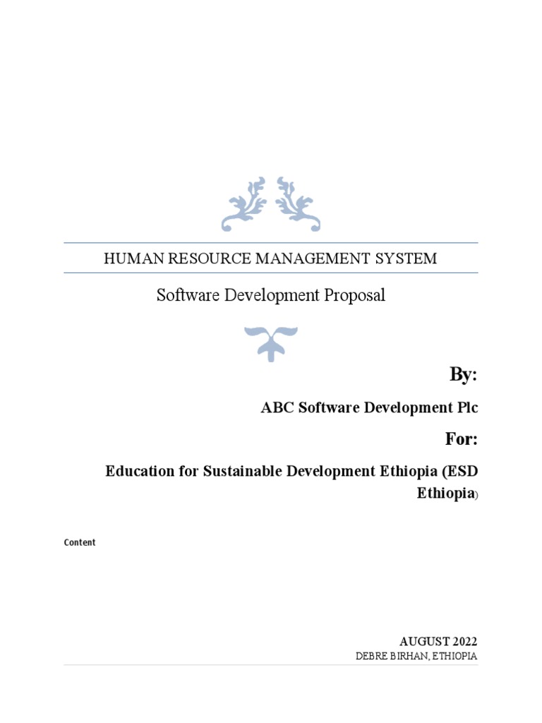 Esd Proposal | PDF | Agile Software Development | Databases
