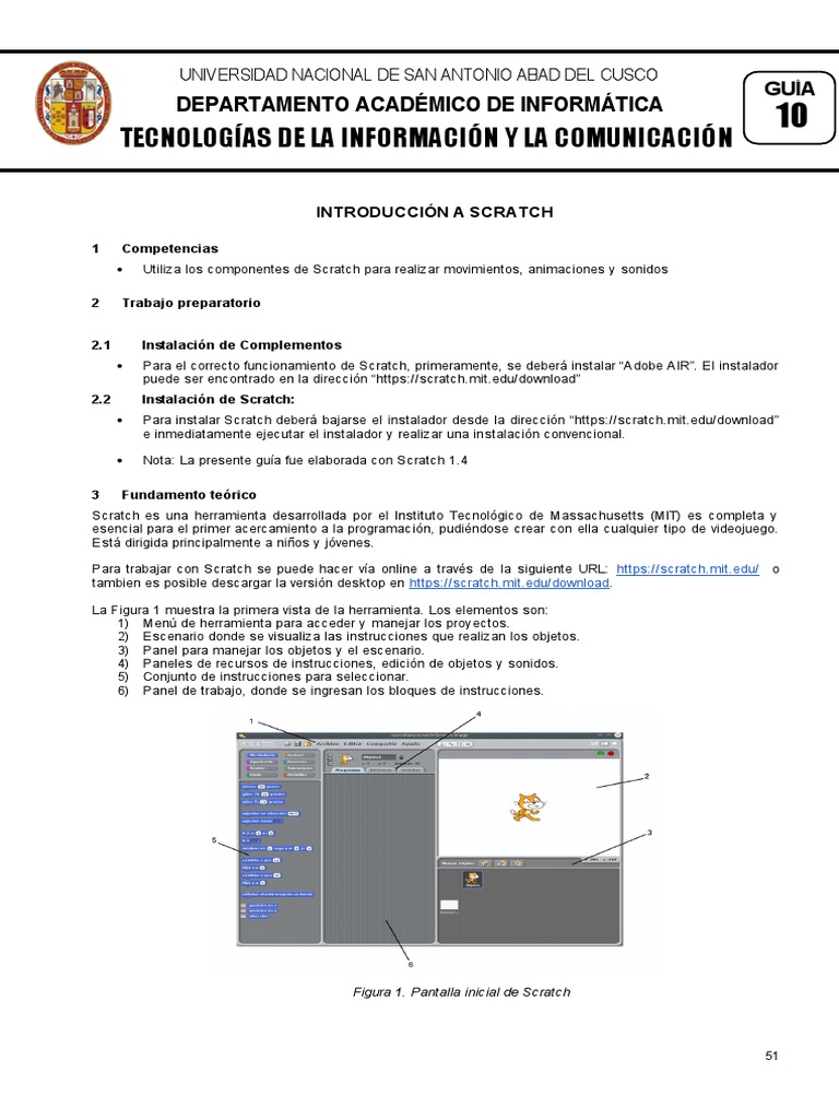 Guia 10 | PDF | Scratch (lenguaje de programación) | Informática