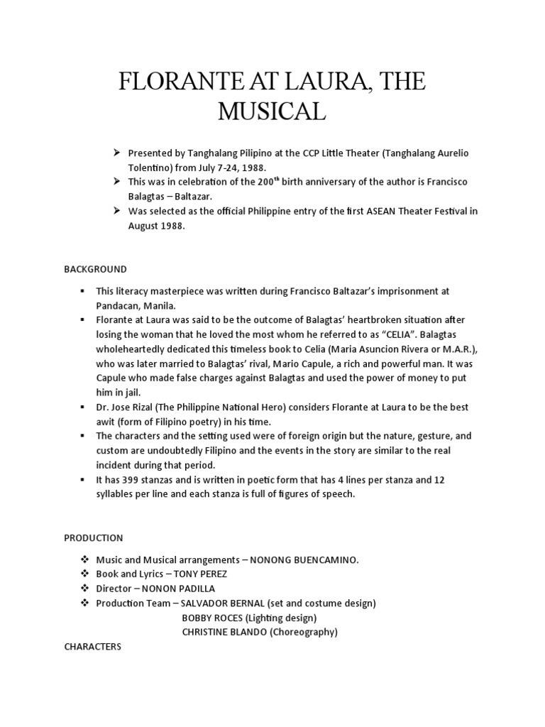 Florante at Laura | PDF | Philippines