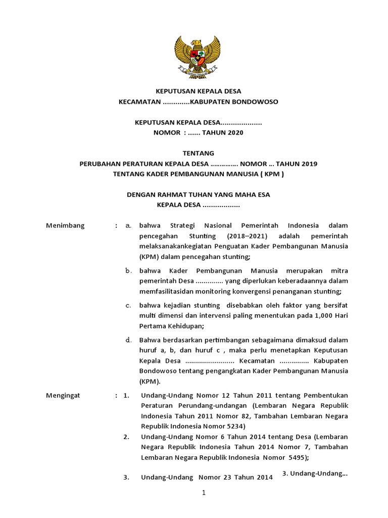 Contoh Draf Sk Kpm Pdf