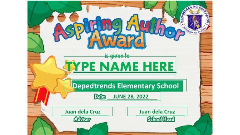 Aspiring Author Award | PDF