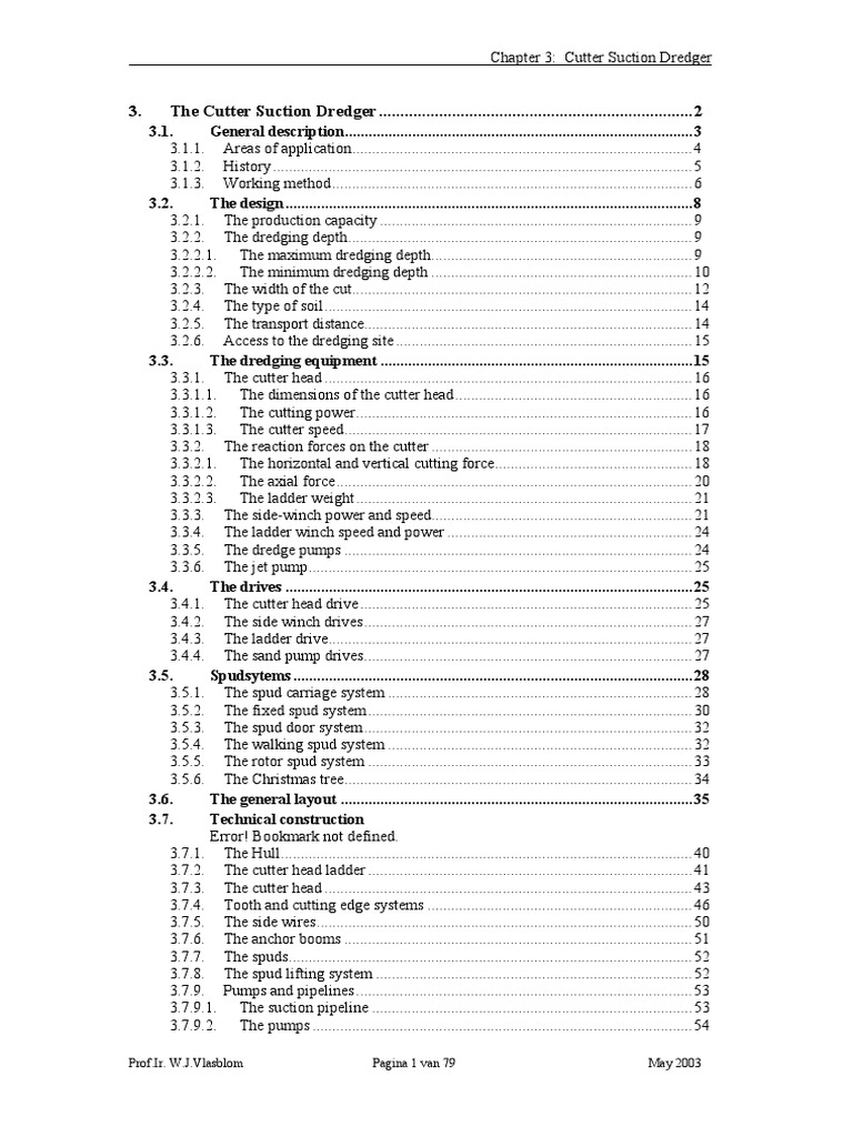 3.0 Cutter Suction Dredger Book | PDF | Dredging | Pump
