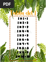 Tablas de Multiplicar 2 al 9 | PDF