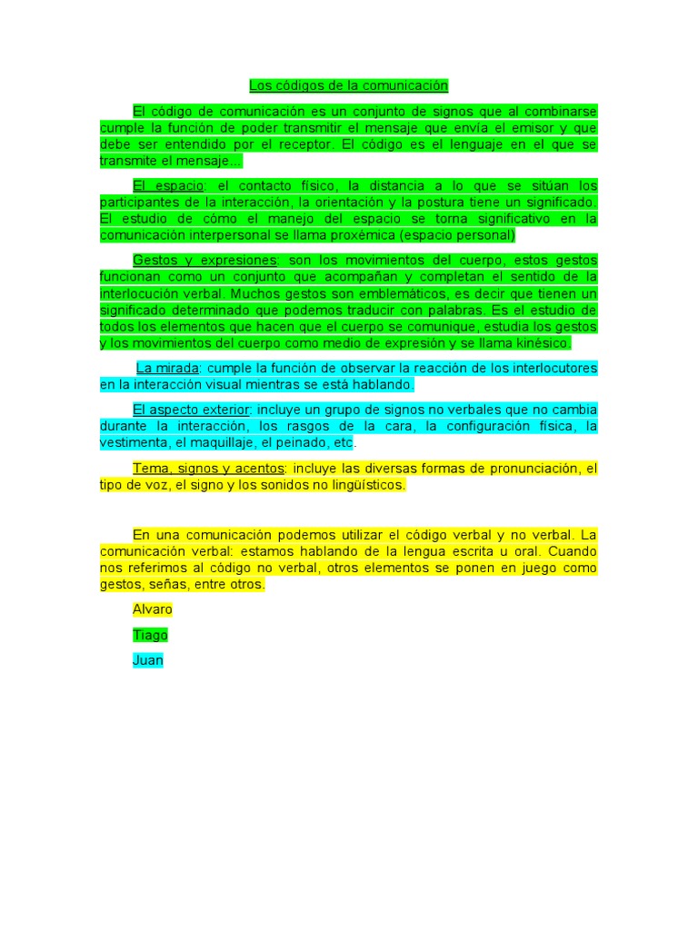 Los Códigos de La Comunicación | PDF