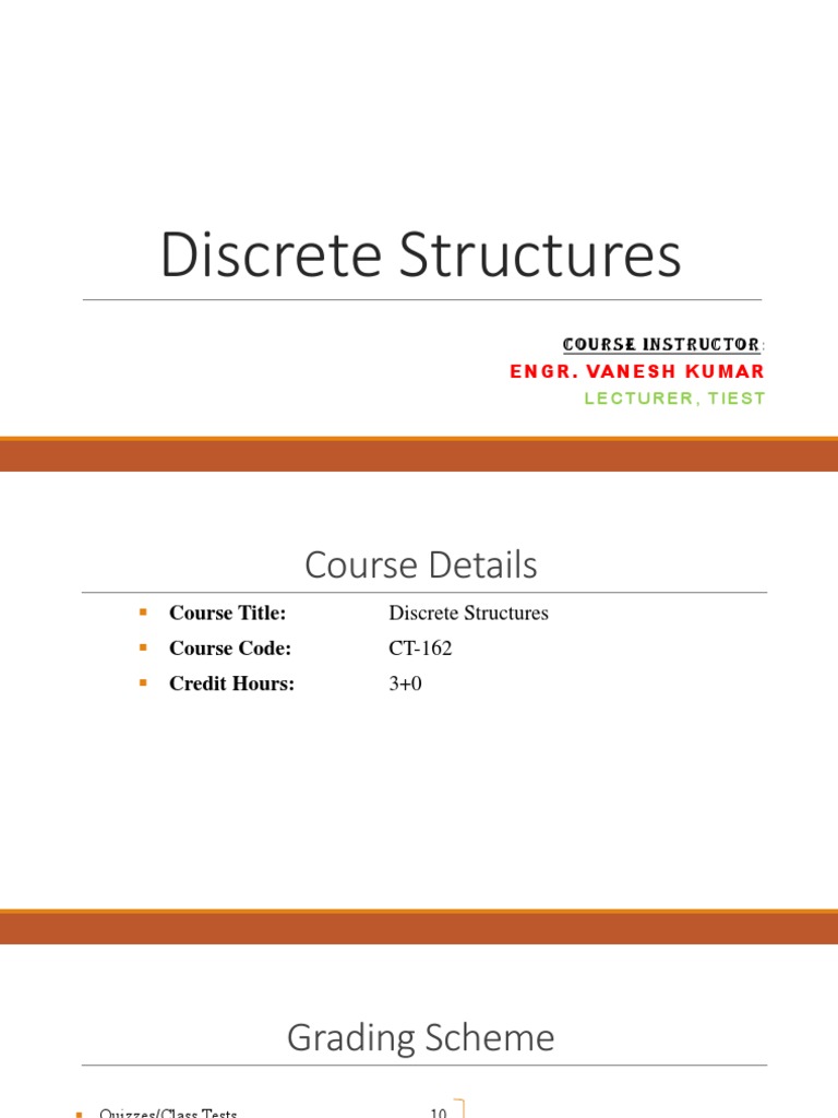 Discrete Structures Introductory Lecture Pdf Discrete Mathematics Mathematics
