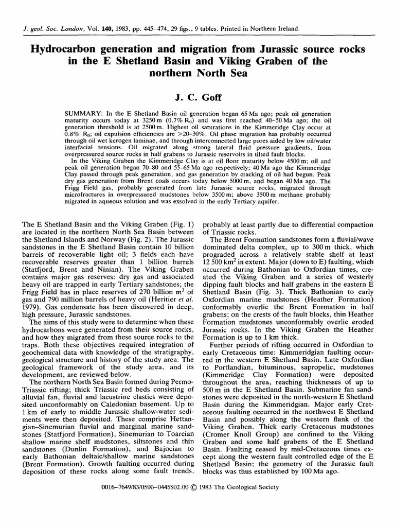 Hydrocarbon Generation and Migration From Jurassic Source Rocks E ... Hydrocarbon Generation and Migration From Jurassic Source Rocks E ...