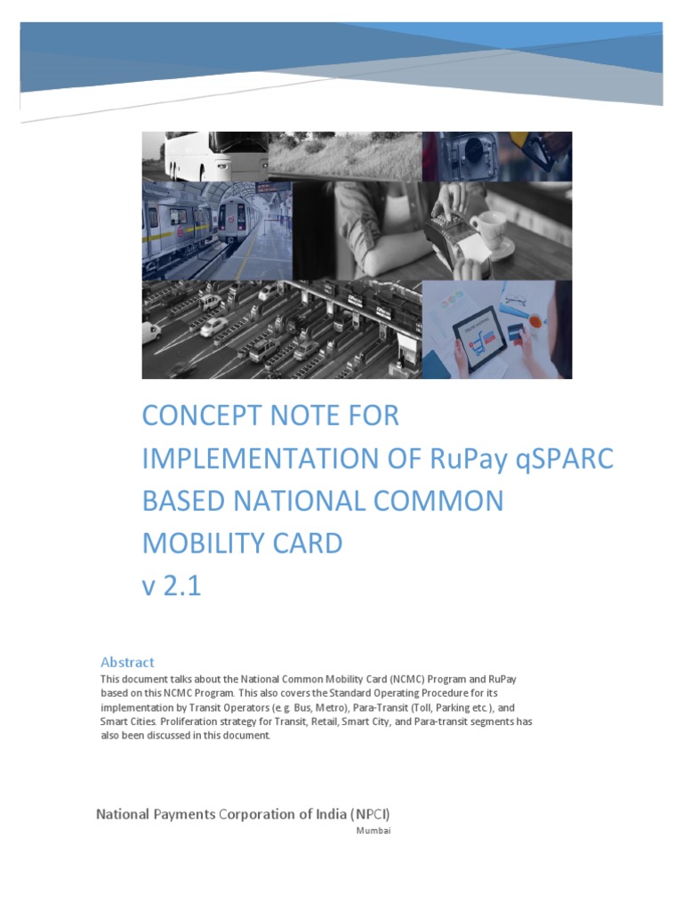 Concept - Note - Implementation - of - RuPay - qSPARC - Based - NCMC v2 ...