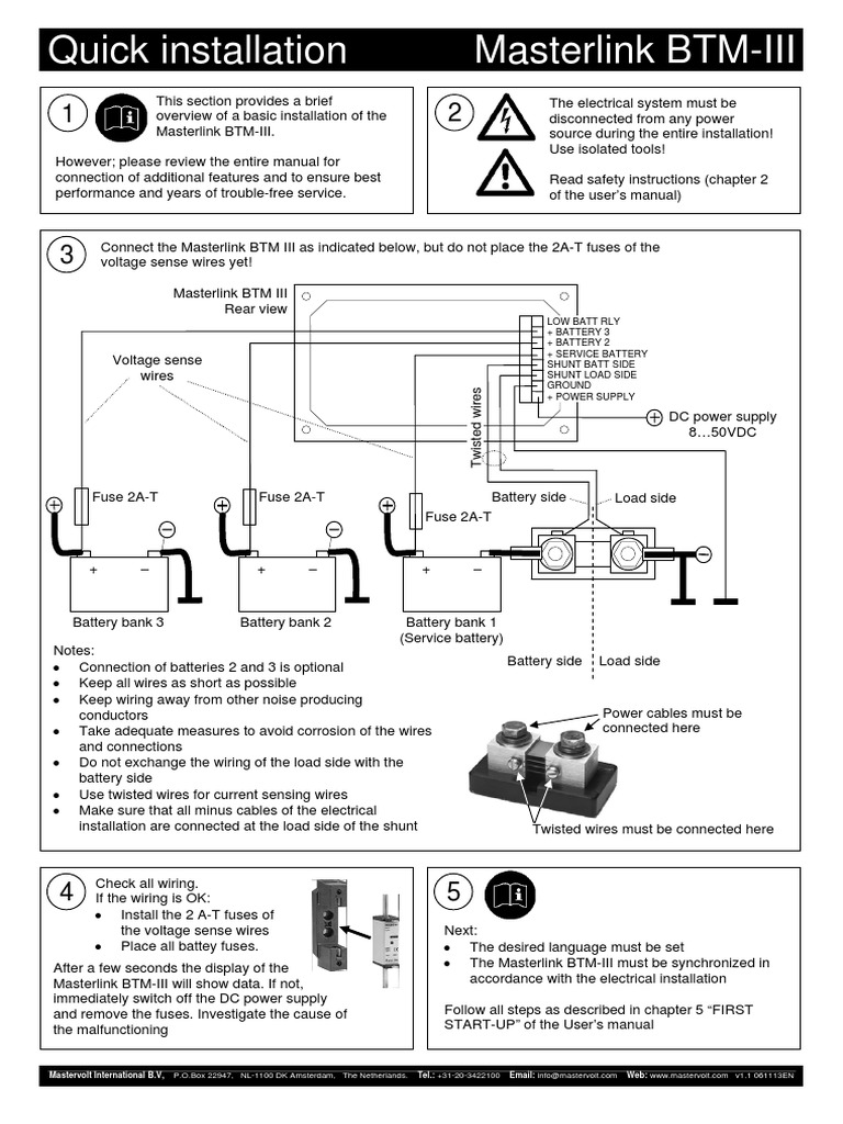 Masterlink BTM-III Schema | PDF | Power Supply | Fuse (Electrical)