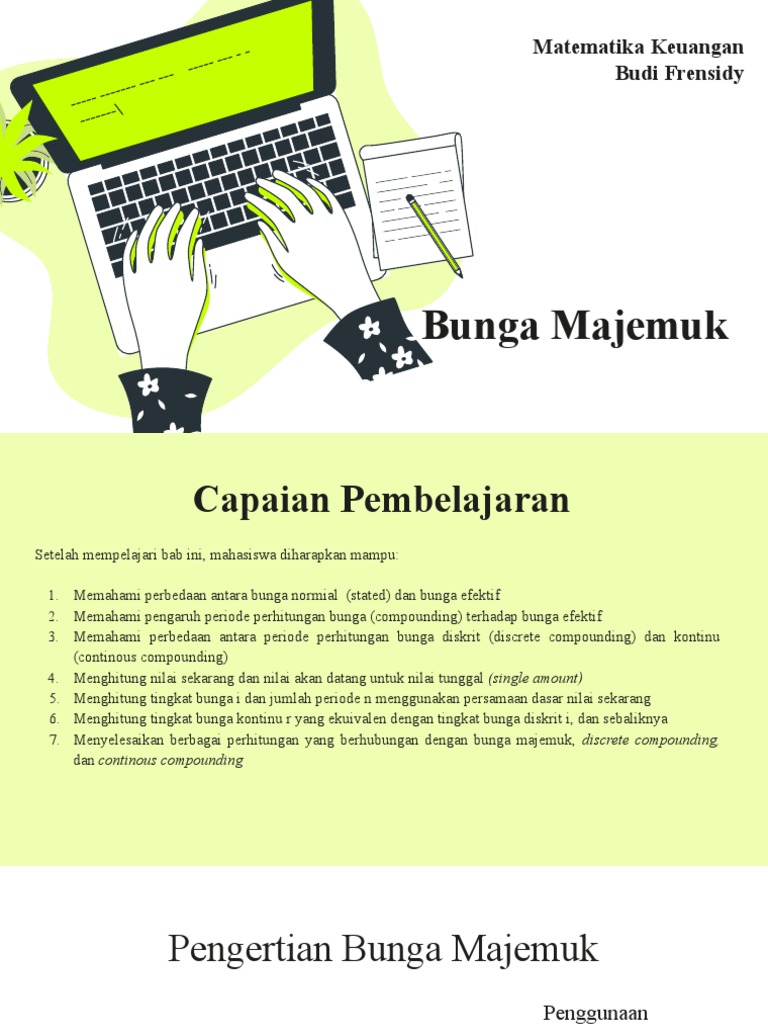 Panduan Bunga Majemuk dan Perhitungan | PDF | Metode & Bahan Ajar