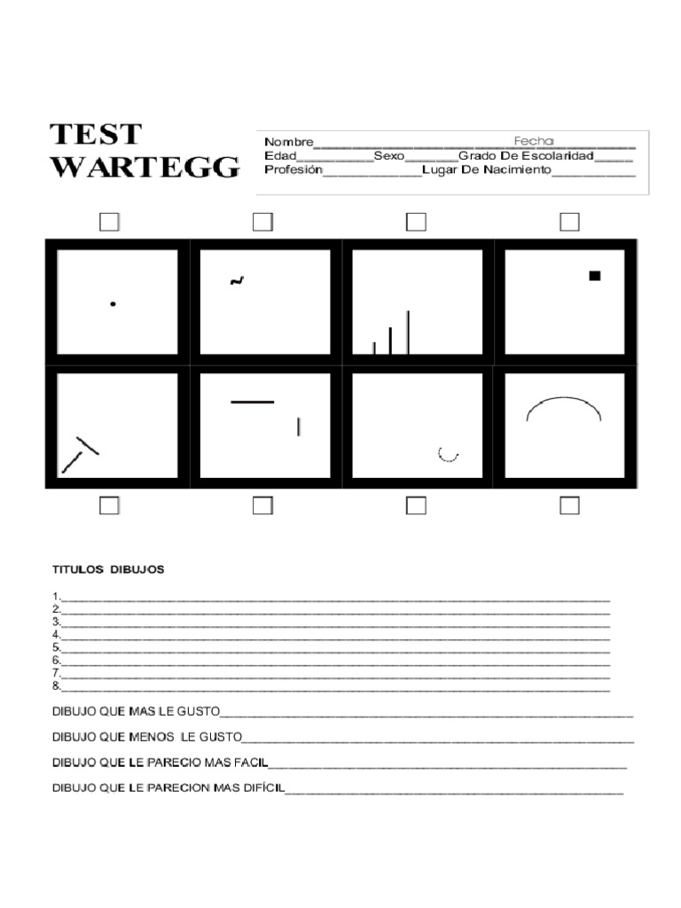Test de Wartegg | PDF