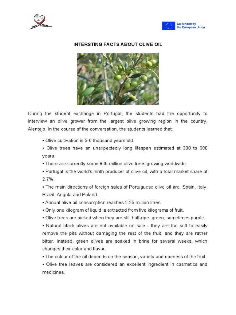 Some Interesting Facts About Olive Oil | PDF