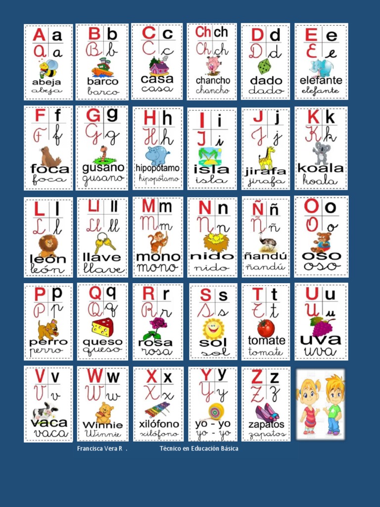 Abcedari para Niños para Imprimir | PDF