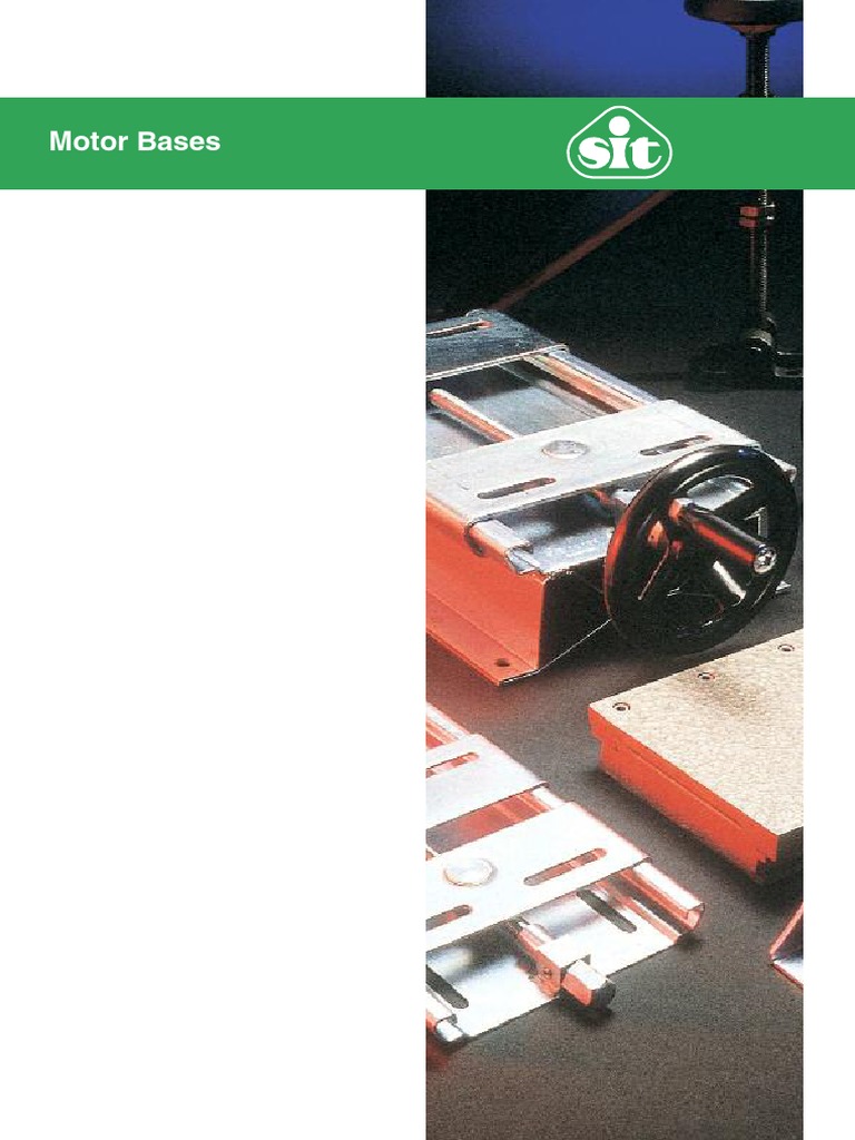 Motor Bases | PDF | Belt (Mechanical) | Equipment