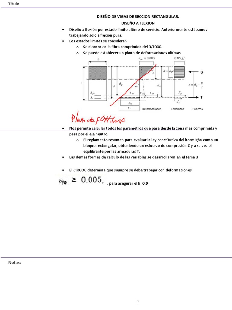4 - Diseño de Vigas de Seccion Rectangular | PDF | Viga (Estructura) | Doblar
