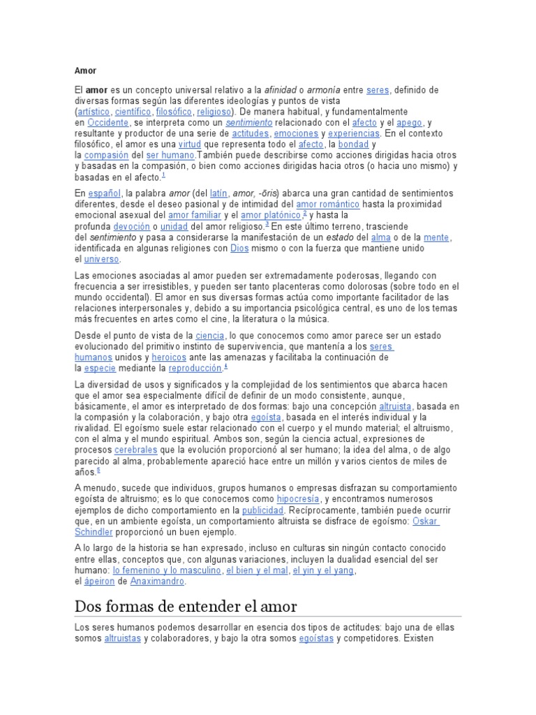 Amor Pdf Amor Altruismo