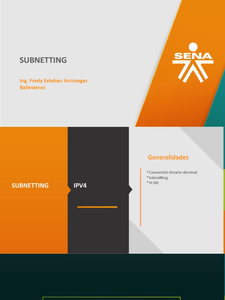 Sub Netting Pdf Dirección Ip Red De área Amplia 