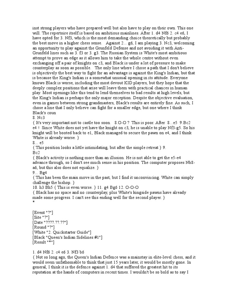 Chess 3 | PDF | Chess Openings | Chess Theory