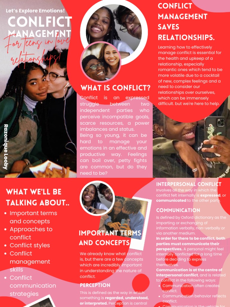Conflict Management For Teens in Love Relationships | PDF ...