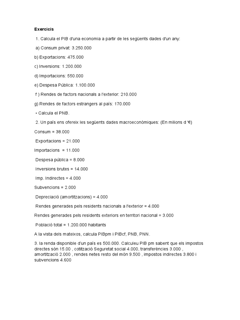 Exercicis PIB 2 | PDF