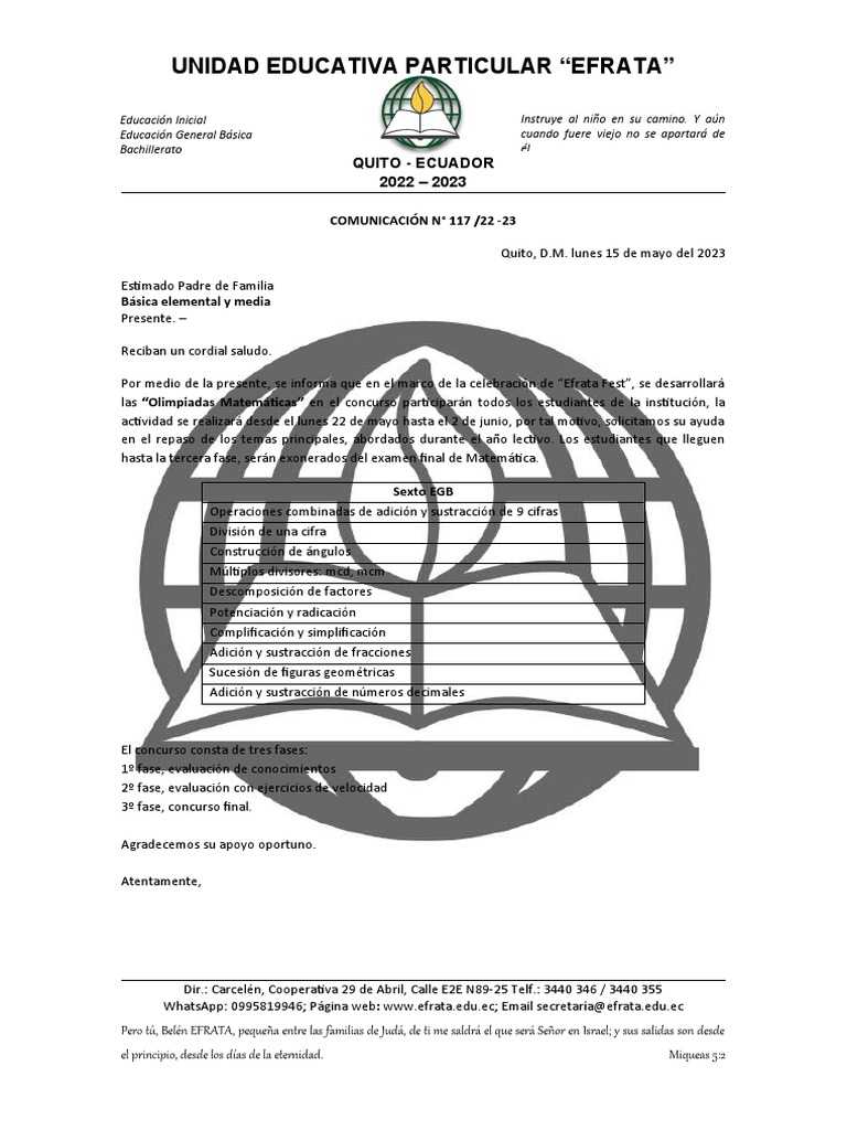 6 Olimpiadas Matemáticas Pdf Matemática Elemental Aritmética