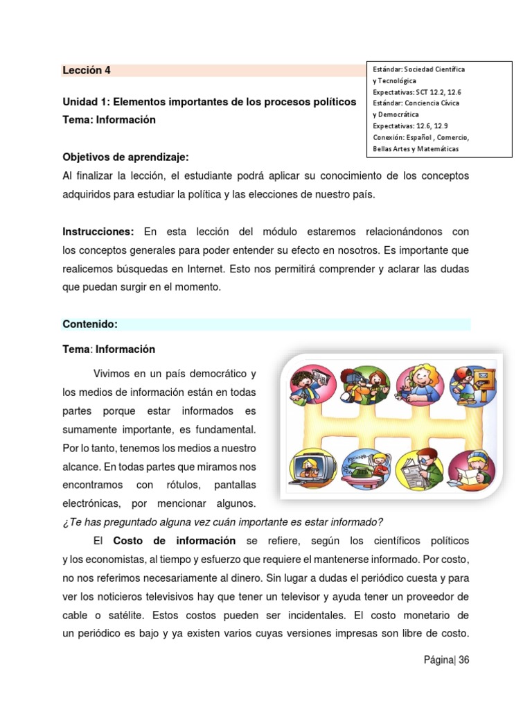 Importancia de la Información Política | PDF | Conocimiento | Información