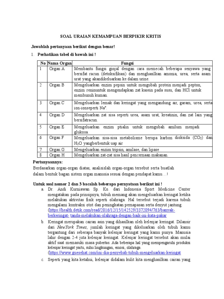 Soal& Kunci Jawaban Kbk&Kps | PDF