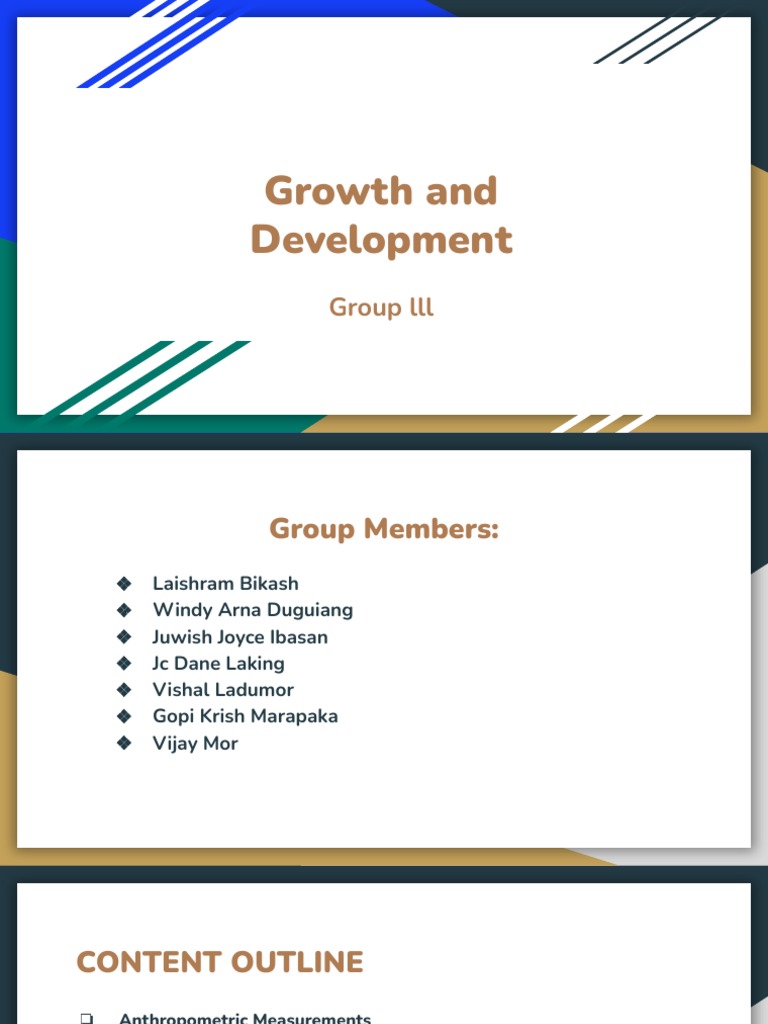 Anthropometry and Devt Milestones Group 3 | PDF | Adolescence | Developmental Psychology