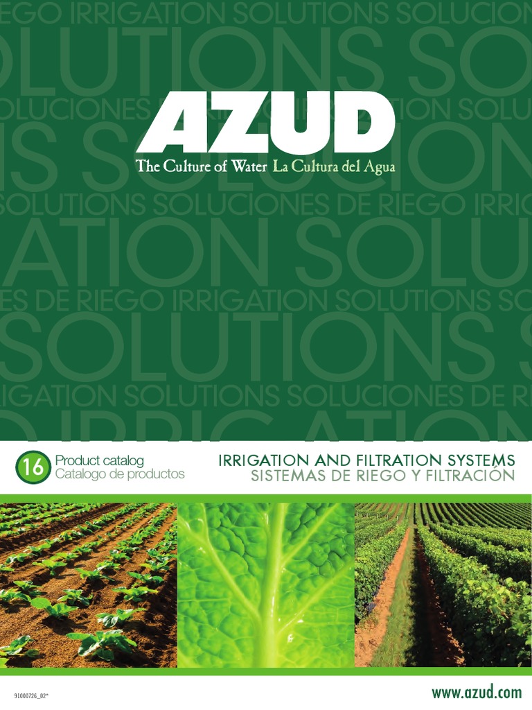 Catalogo Riego Azud 2016 | PDF | Hidrología | Ingeniería Química