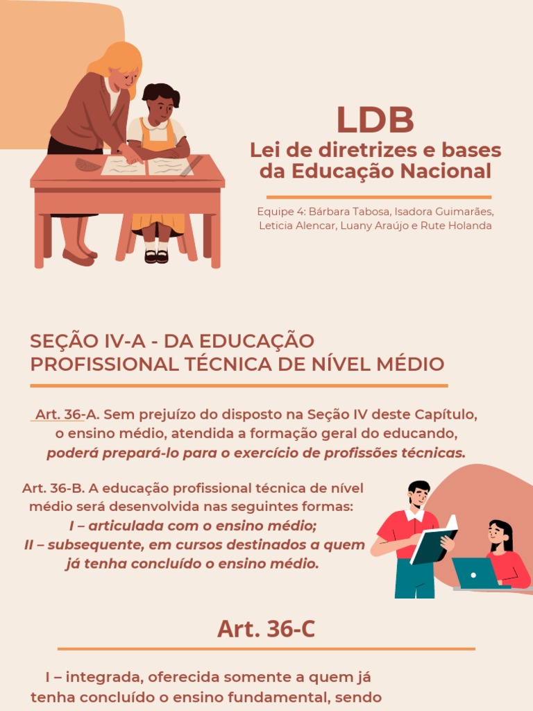 Lei de Diretrizes e Bases Da Educação Nacional | PDF | Educação ...
