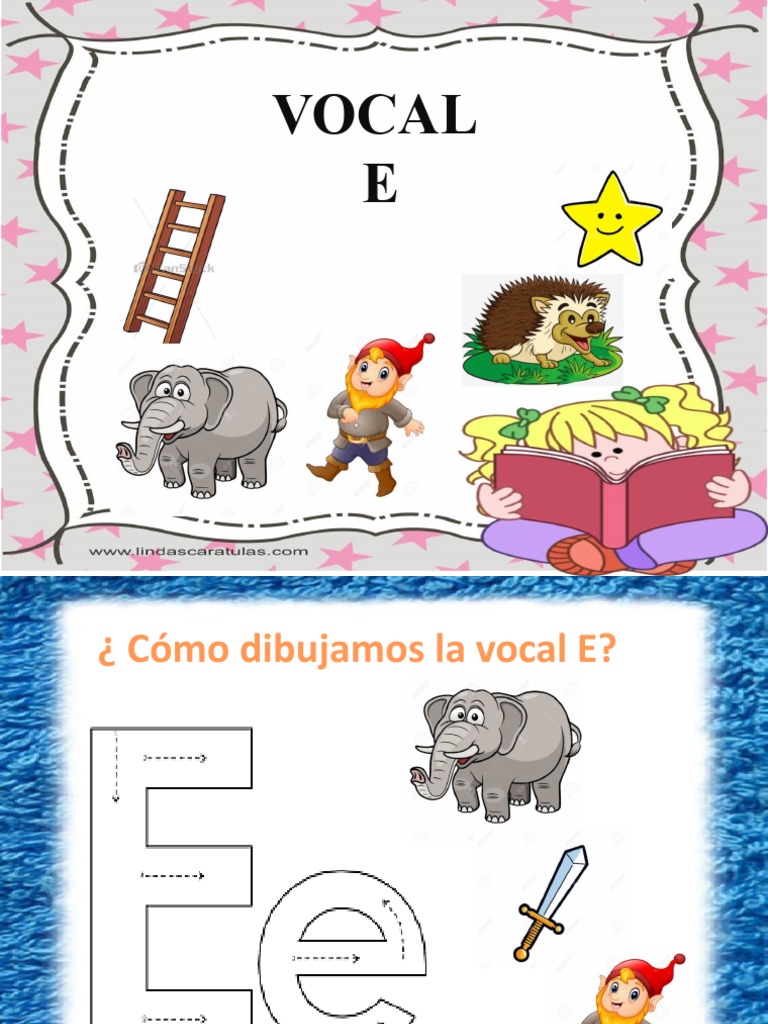 Actividades con la Vocal E para Niños | PDF
